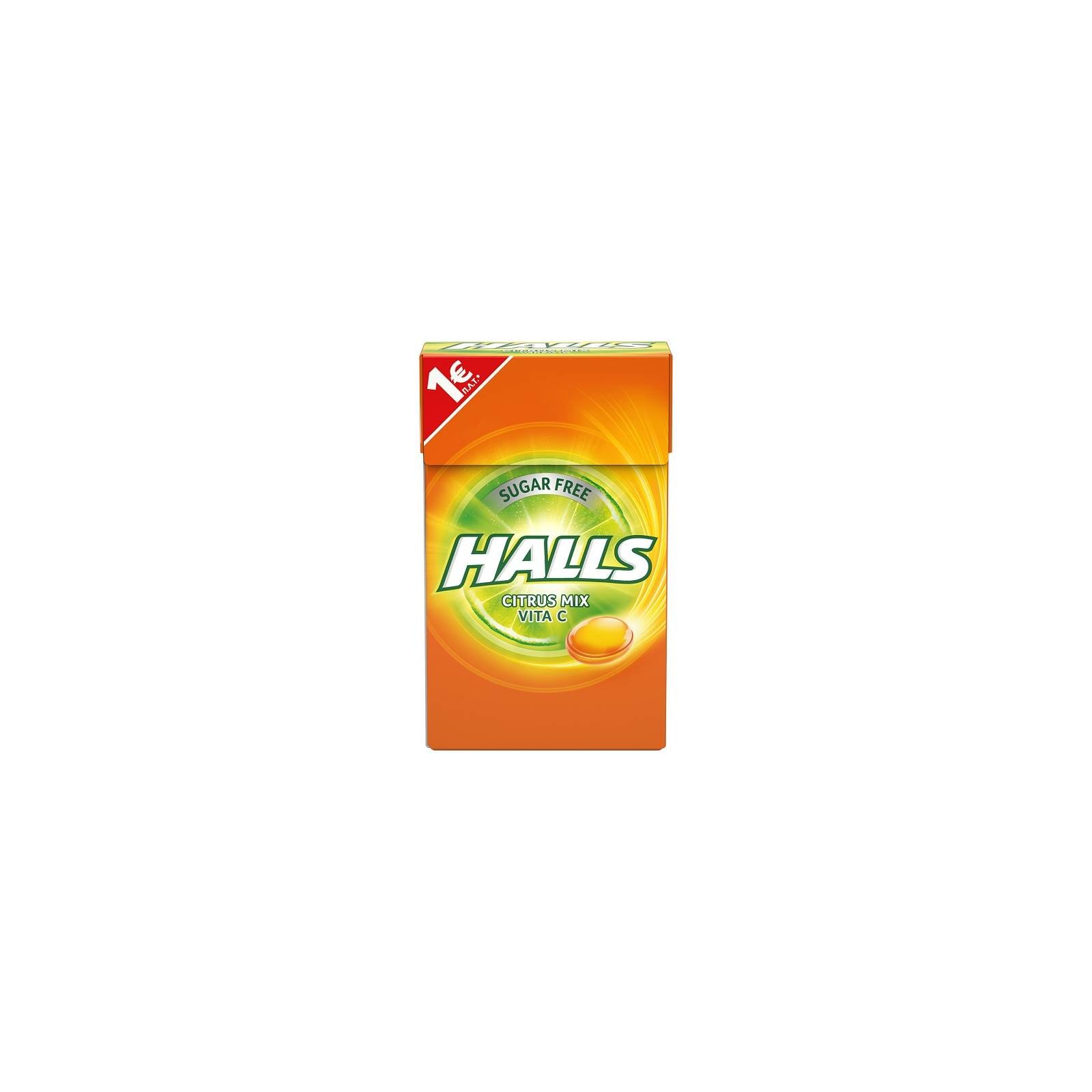Καραμέλες Halls Citrus Mix Vita C Χωρίς Ζάχαρη 28gr