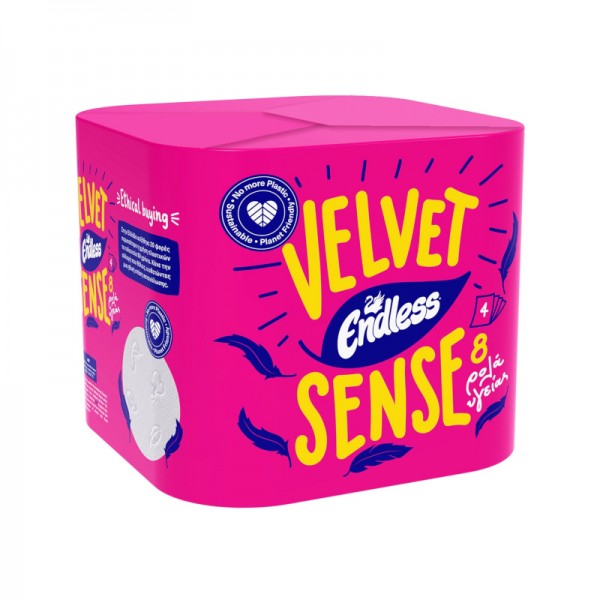 Χαρτί Υγείας Velvet Sense Endless 4φυλλο 8τμχ