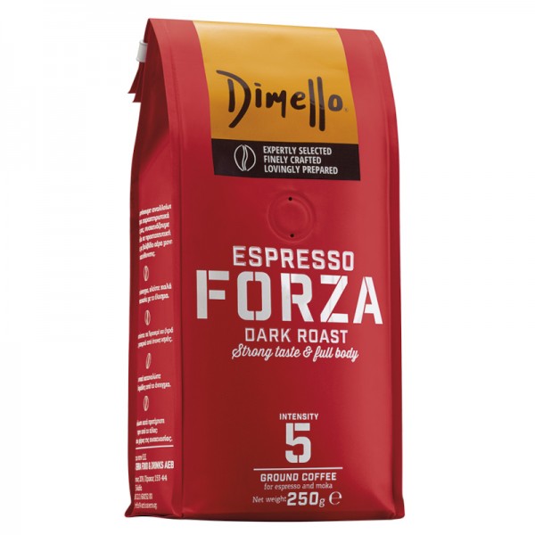 Καφές Espresso Αλεσμένος Forza Dimello 250gr