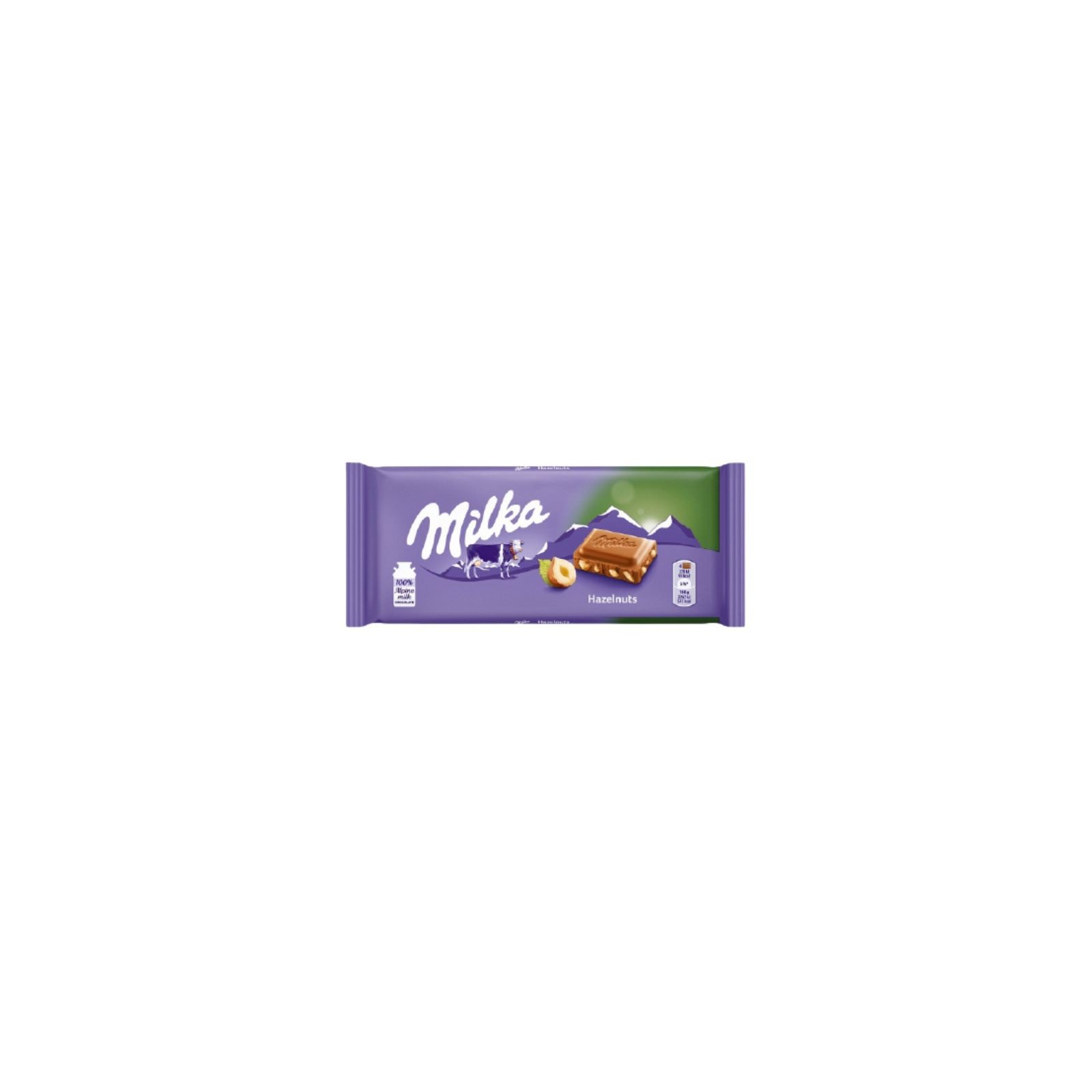 Σοκολάτα Γάλακτος με Φουντούκια Milka 100gr
