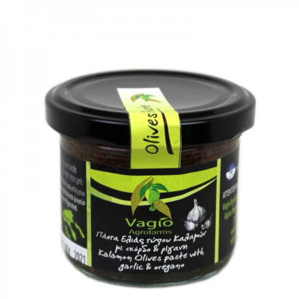 Πάστα Ελιάς Tύπου Καλαμών με Σκόρδο & Ρίγανη Vagio 100gr